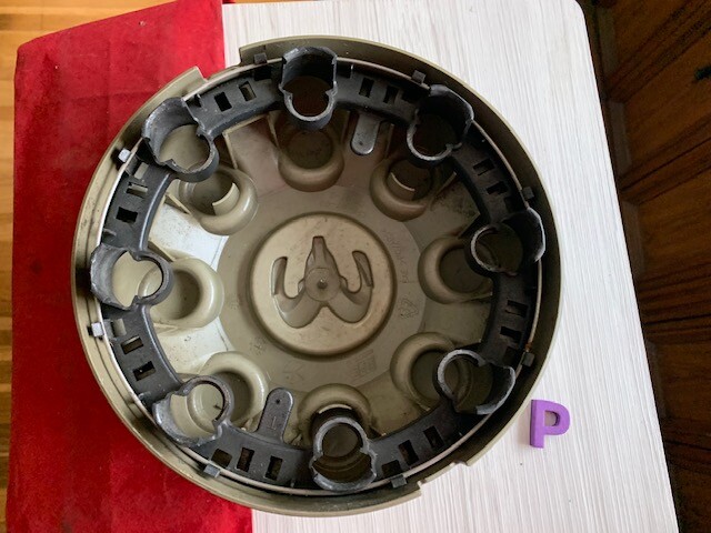 #P 1) 08-13 Dodge Ram 2500 3500 OEM Wheel Center Cap Silver 52121450AD ...