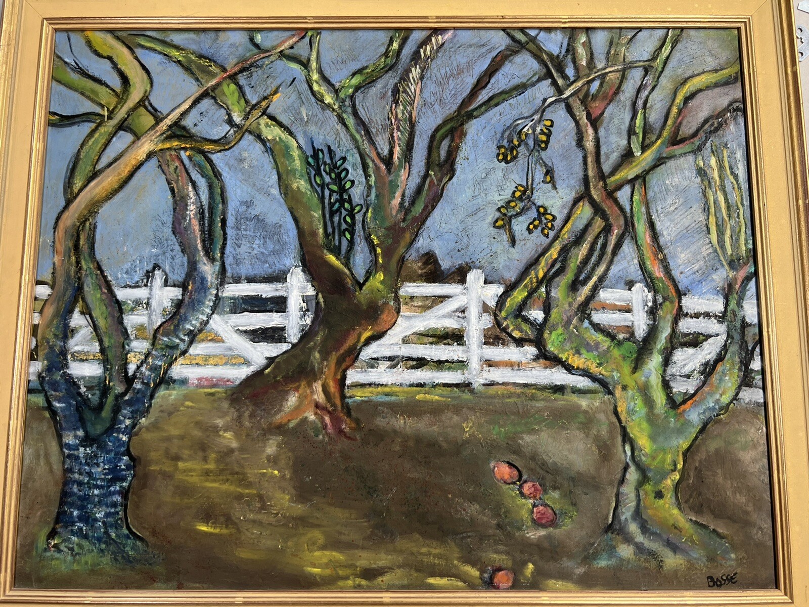 Janet Bosse (1930-2000) Original Acrylic on Canvas, Framed/Signed ...