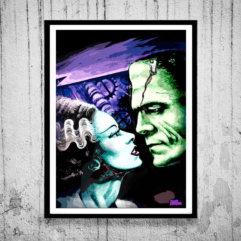 Frankenstein And Bride Of Frankenstein Art Ernest Thesiger As Doctor