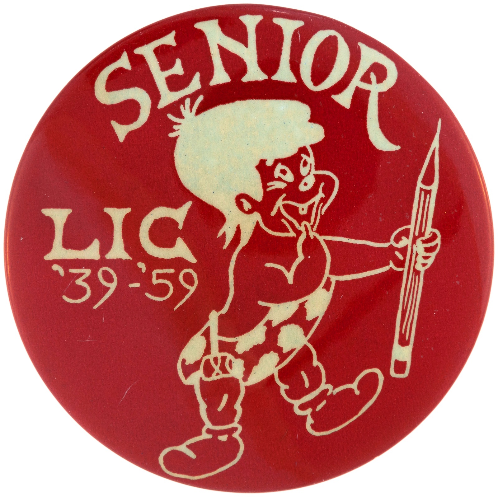 DISNEY CHARACTER PRIMITIVE PETE PICTURED ON "LIC" 1959 BUTTON. | eBay