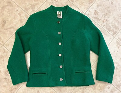 Geiger Boiled Wool Austrian Jacket Size EU 40 Green Size Small | eBay