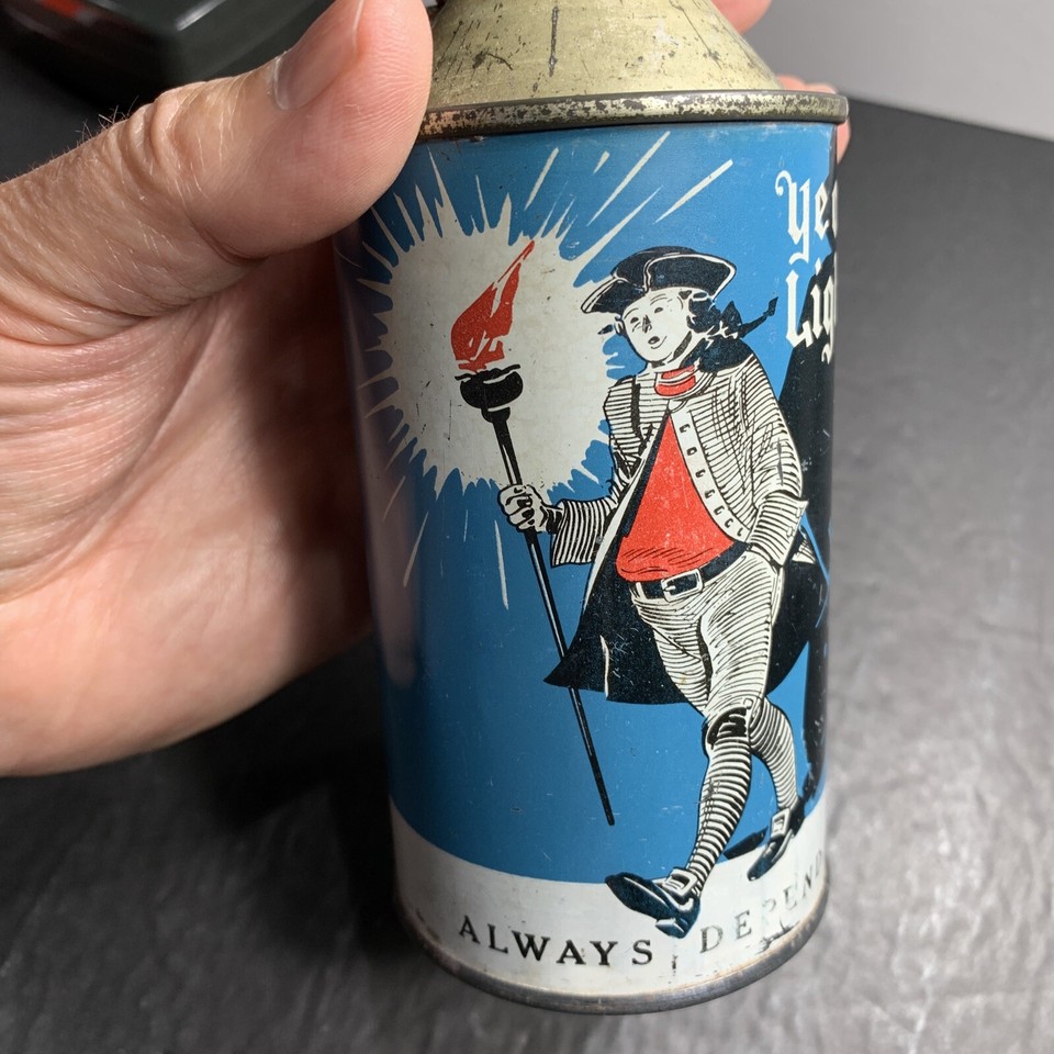 Bowers Peli-can Lighter Conetop Beer Can Design Ye Olde Lighter ...