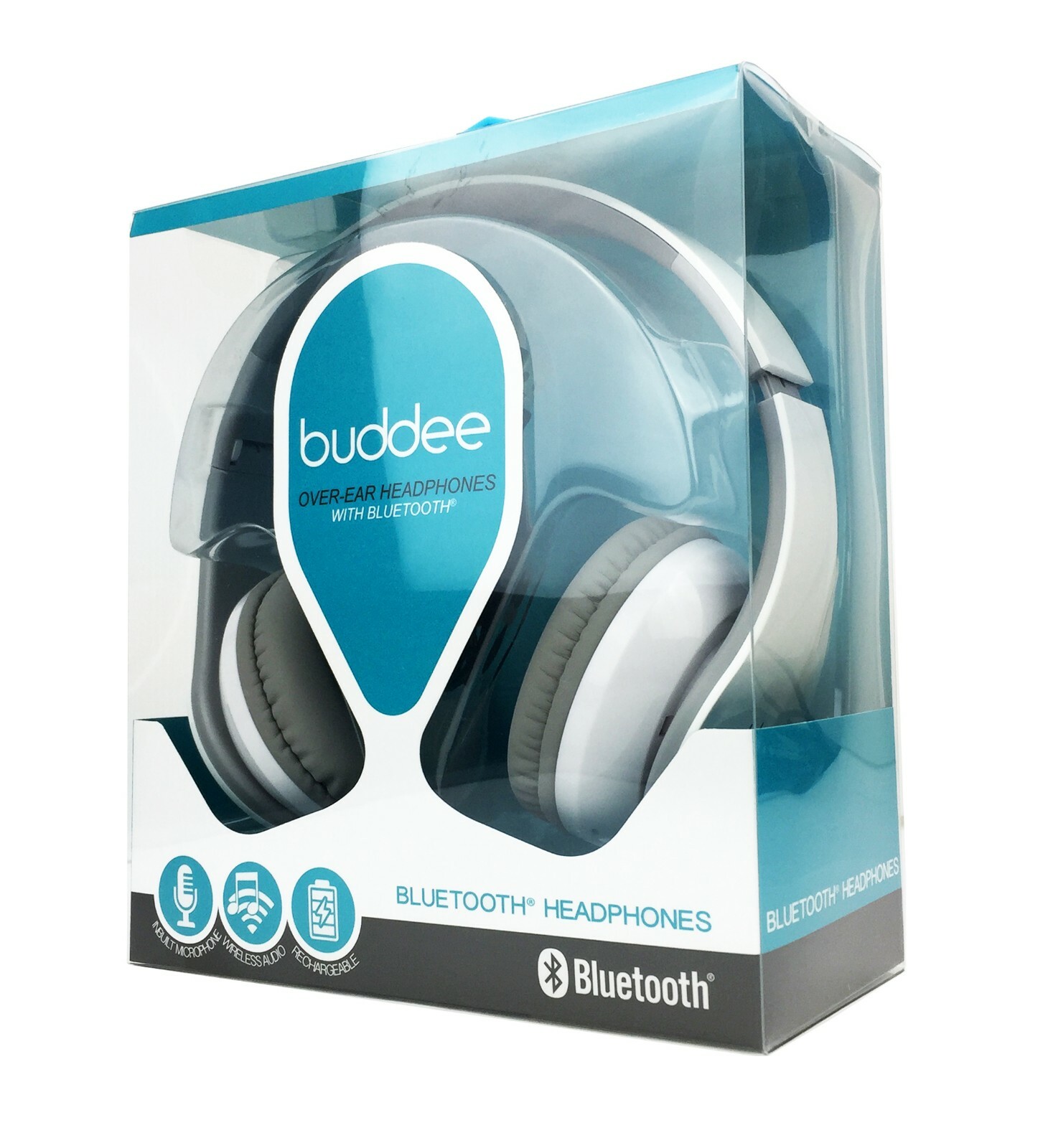 Buddee Wireless Bluetooth Over-Ear Headphones/Headset/Mic/Rechargeable ...
