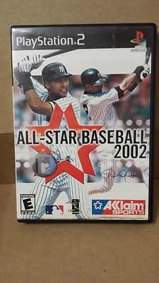 PLAYSTATION 2 ALL-STAR BASEBALL 2002 INSTRUCTION MLB PS2 DEREK JETER ...