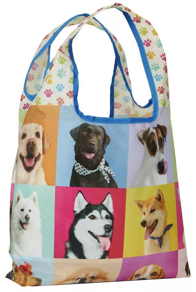 Dogs Many Reusable Shopping Bag O-Witz Bark Animal Fold-Up Fashion New ...