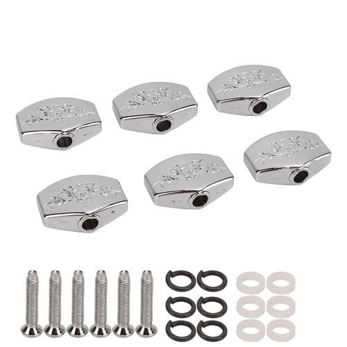 6Pcs Guitar Tuning Peg Tuners Button Machine Head Replacement Buttons ...