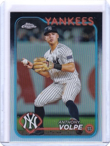 Anthony Volpe REFRACTOR ROOKIE CARD 2024 Topps Chrome #236 Yankees | eBay