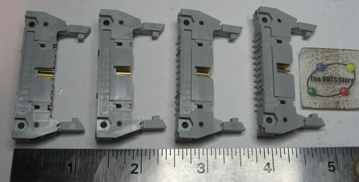 3M 3429 4-Wall Header 26 pin Right Angle PCB Mount Connector - NOS Qty ...