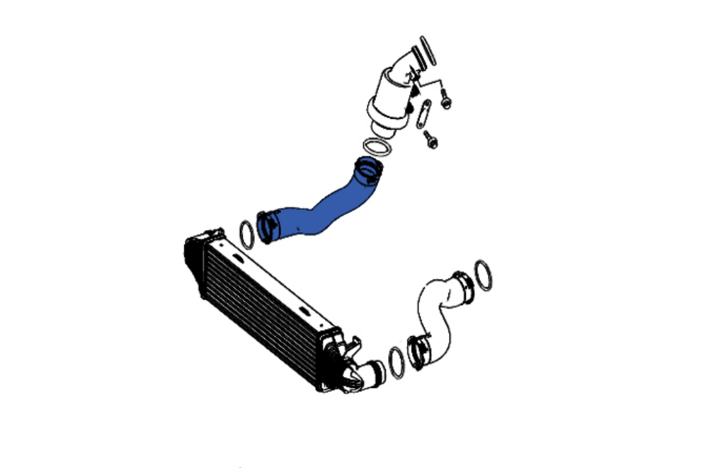 Intercooler Turbo Hose for Mercedes C-Class 2045286682 2045281682 | eBay