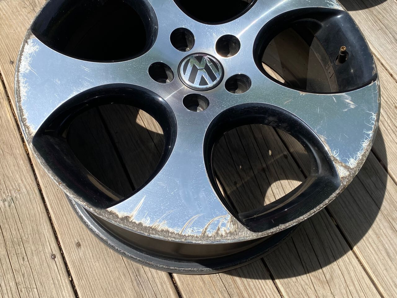 Genuine Set of 4 VW Detroit Aluminum Wheel Rims. Golf GLI GTI Jetta ...