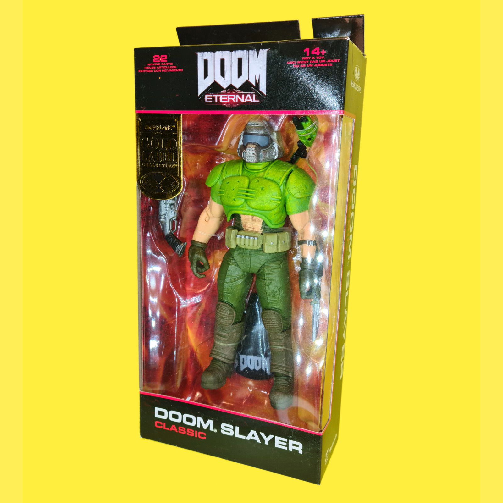 McFarlane Toys Classic Doom Slayer Guy Ember Skin Gold Label Figure 7 ...