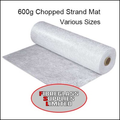 600g Chopped Strand Matt CSM Fibreglass Matting for GRP Resin - Various ...