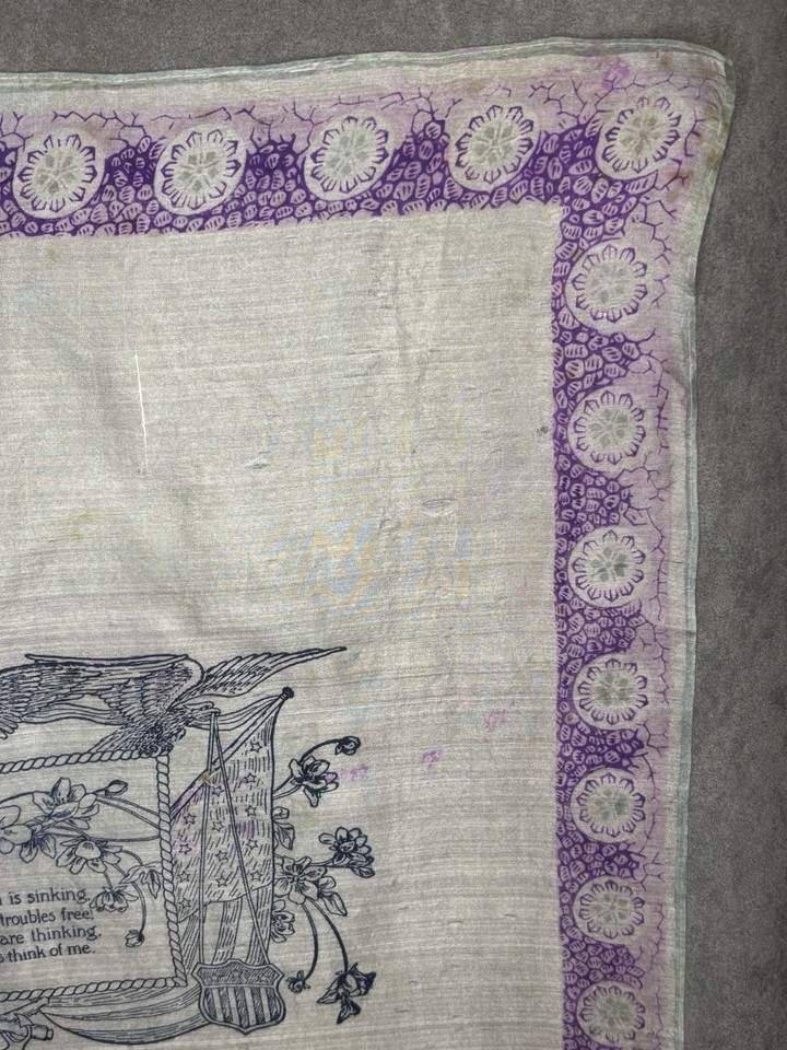 Vintage Silk Military Service Remembrance Handkerchief 17” x 17” WW2 | eBay