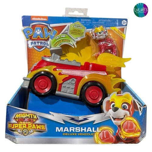 Paw Patrol Mighty Pups Super Paws Marshall Deluxe Lights & Sounds ...