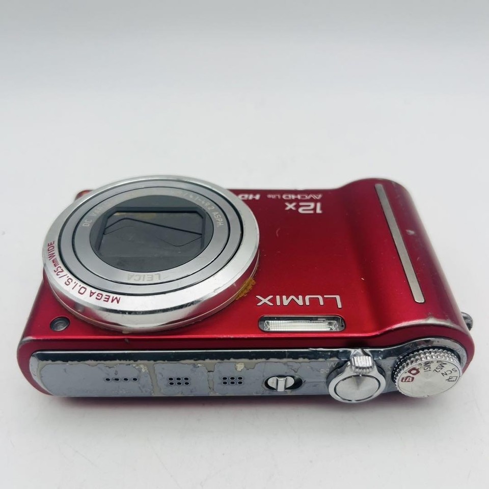 Panasonic LUMIX DMC-TZ7 10MP Compact Digital Camera Red Tested Japan ...