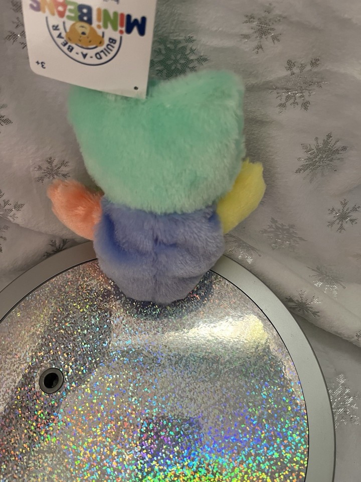 Build-A-Bear Mini Beans® Hoppy Colors Frog Easter Stuffed Animal Ltd Ed ...