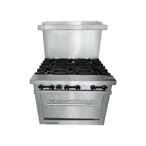 NEW 36" Range 2 Open Burners 24" Griddle Stainless Connerton CN36-2-24G ...