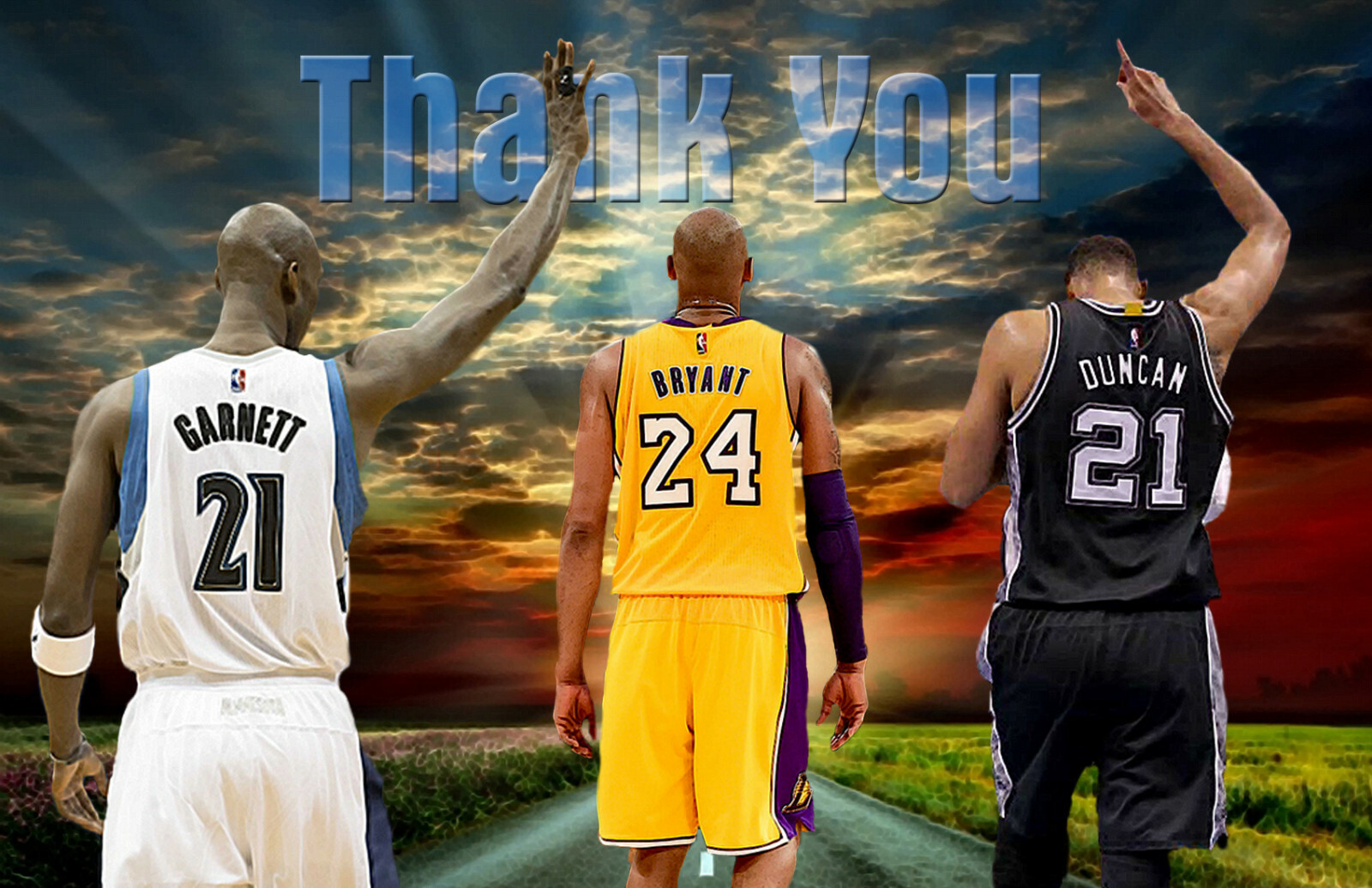 Los Angeles Lakers Lithograph print of Walking into the sunset 17 x 11 ...