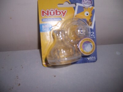 Nuby wide neck nipples non drip 0+ months bottles nipples New | eBay