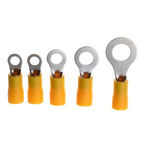 650PCS Assorted Insulated Ring Crimp Terminal Electrical Wiring ...