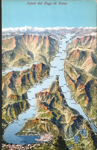 Vintage Greetings from Lake Como (Lombardy, Italy) Postcard (UNPOSTED ...
