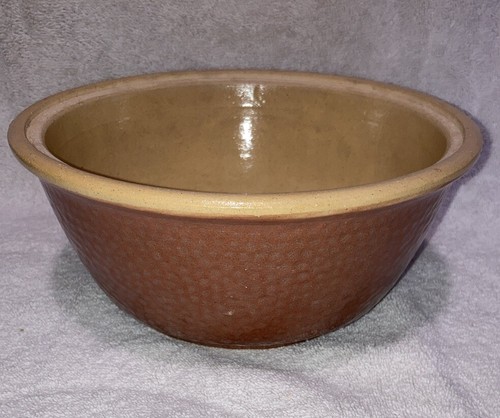 Klaham’rd Ovenware 1940’s Watt Pottery Glazed Hammered Pottery Bowl ...