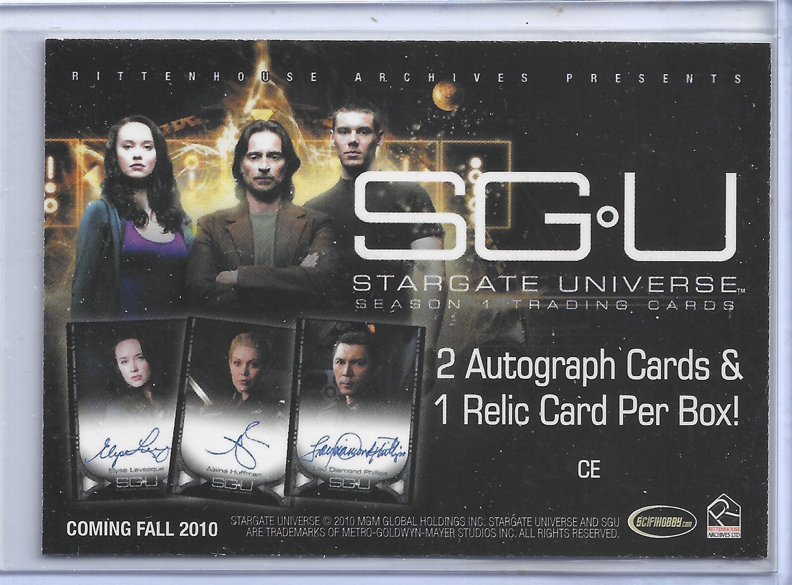 Stargate Universe Season 1 CE Convention Promo Card Rittenhouse Chicago ...