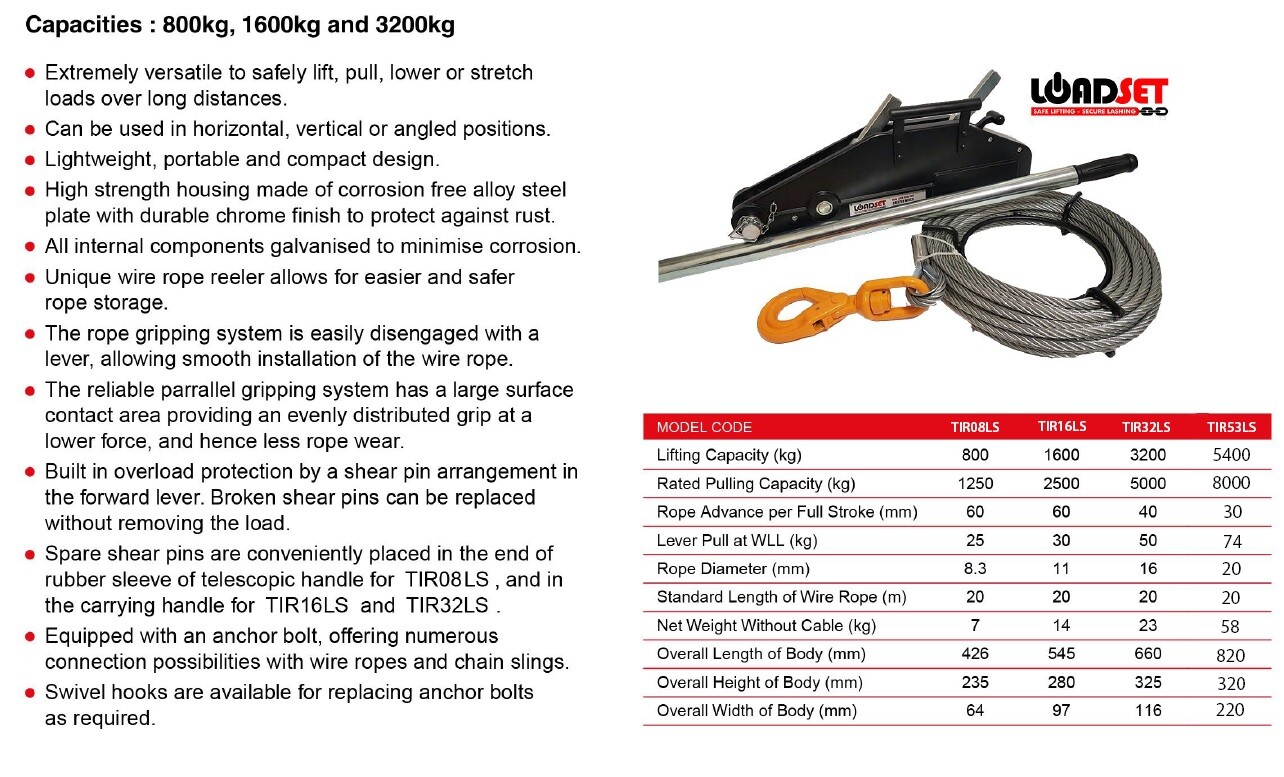 4WD Hand Winch Off Road 5300KG Lifting / 8200KG Pulling 4x4 Recovery ...