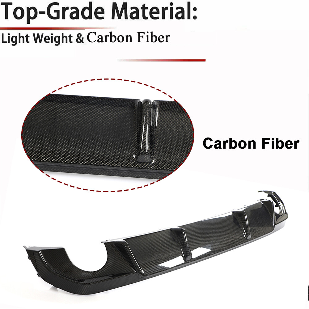 Fits BMW G26 M440i 440i 430i 2021UP REAL CARBON Rear Bumper Diffuser ...