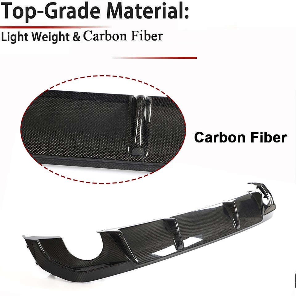 Fits BMW G26 M440i 440i 430i 2021UP REAL CARBON Rear Bumper Diffuser ...