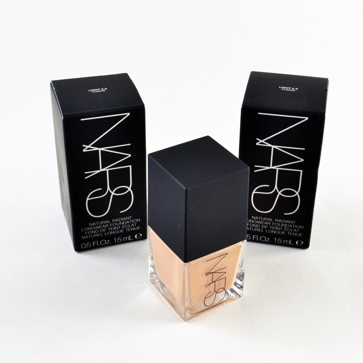 2 Nars Natural Radiant Longwear Foundation YUKON Light 2.5 - Set 2 x ...