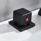 Matte Black LED Waterfall Widespread Bathroom Basin Sink Faucet 2 ...