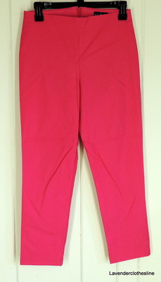 Womens 6 Hot Pink Super Stretch Slimming Cropped Pants NEW | eBay