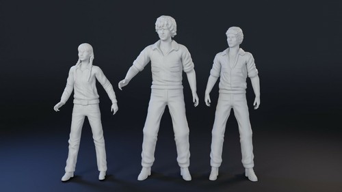 Land of the Lost 8 Piece 3D Print Set 3 Sleestak Chaka Enik Rick Will ...