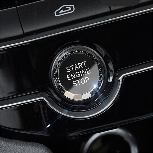 Silver Crystal Car Engine Start Stop Button Switch Trim For Jaguar XE ...