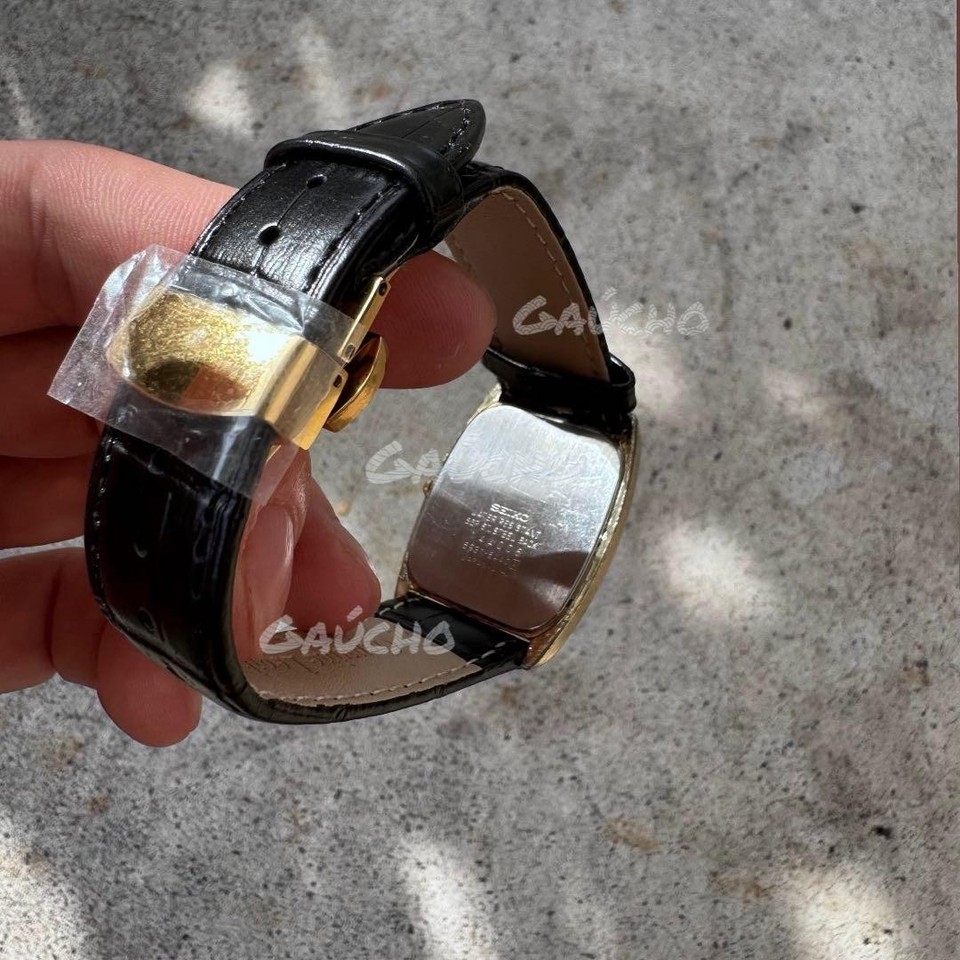 Seiko Tank Vintage Watch Good Condition New Battery No Customs Fees US ...