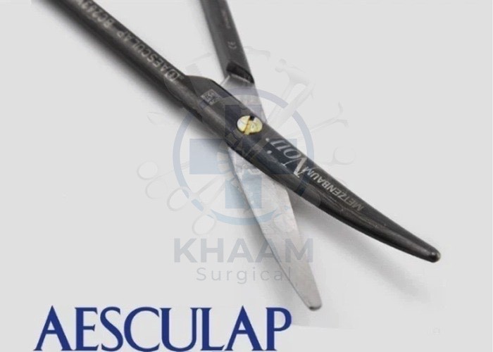 5 AESCULAP NOIR BC261WB Curved Durotip Supercut Delicate Metzenbaum ...