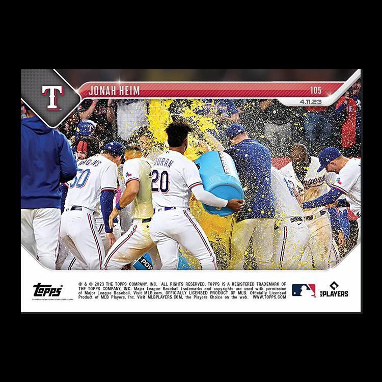 Jonah Heim - 2023 MLB Topps Now Card 105 - Print Run: 278 Texas Rangers | eBay UK