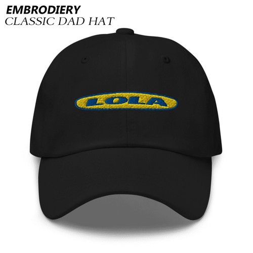 Lola Cars Logo Black Adjustable Classic Dad Hat | eBay