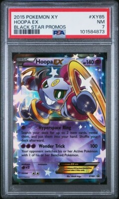 POKEMON CARD HOOPA EX 85 BLACK STAR PROMO XY85 GRADED PSA 7 #85 #XY85 ...