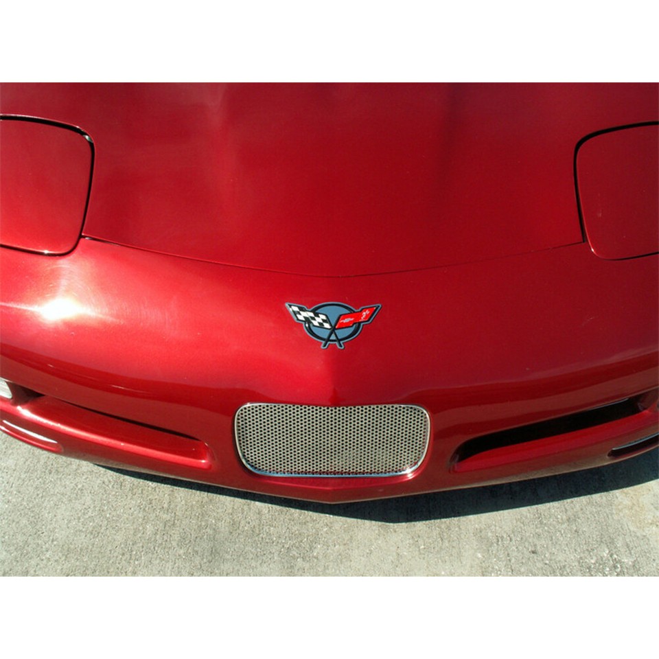 ACC Front License Plate Cover fits 97-04 Chevy Corvette C5-Stainless ...