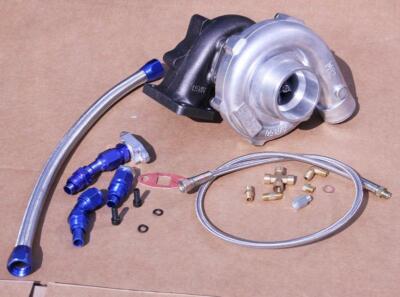 T3/T4 T04E STAGE3 TURBO+OIL FEED&OIL RETURN LINE BMW E30 E34 E36 E39 ...