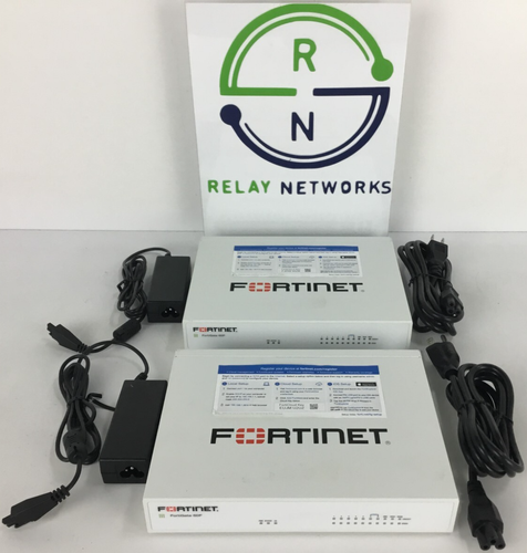 LOT OF 2 Fortinet FG-60F 5x GE RJ45 ports Next-Gen Firewall with Power ...