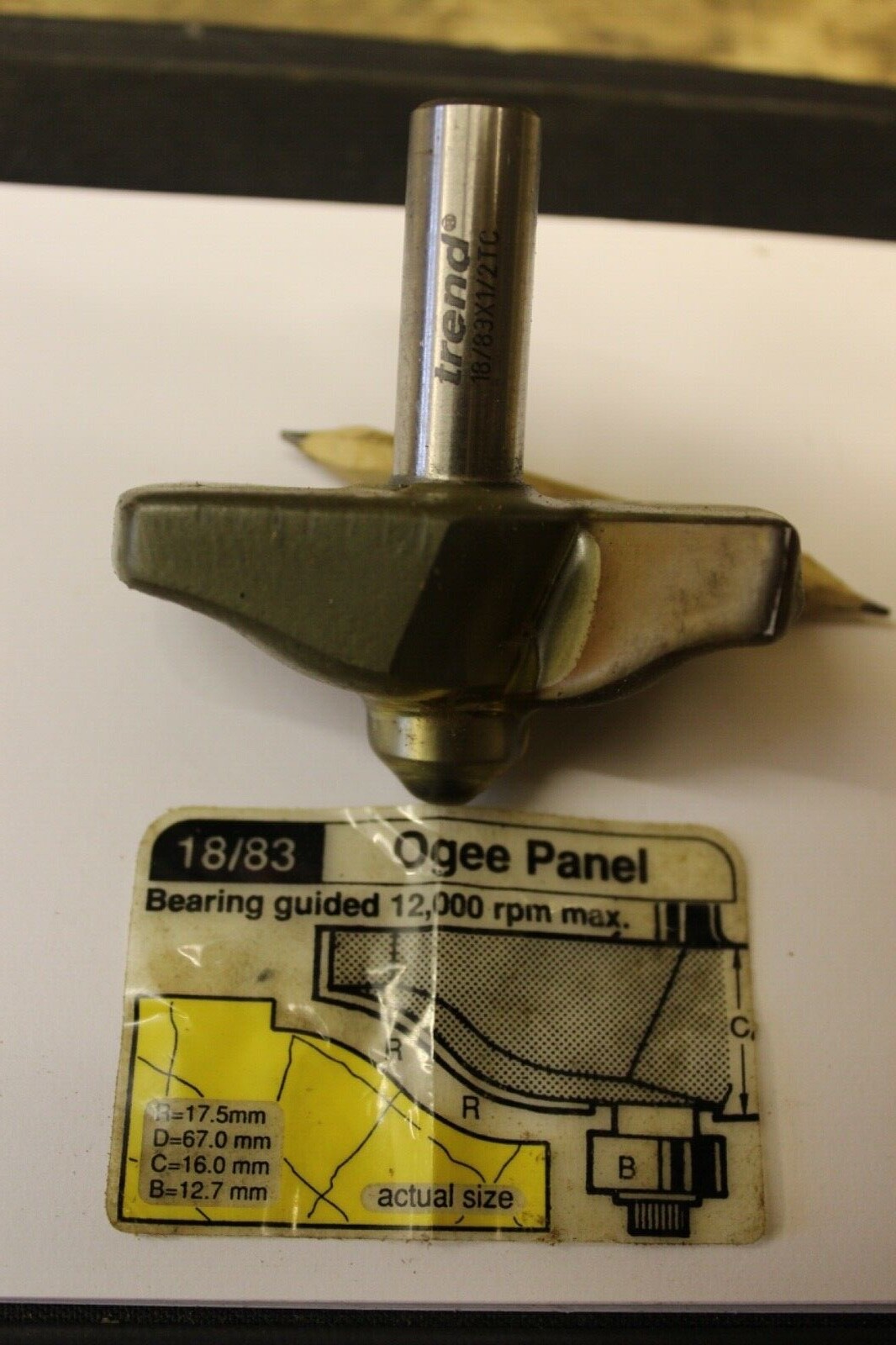Trend Bearing guided Ogee Panel Raiser 18/83 | eBay