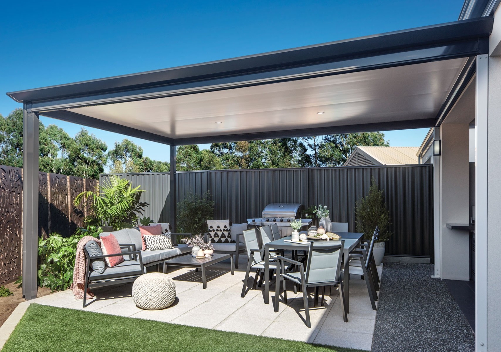 SA NEW Stratco Cooldek® Classic Underside: Off White - Topside: Merino ...