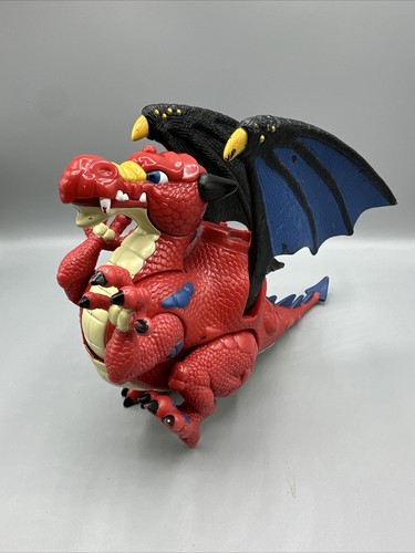 Imaginext Red Dragon 7” Fisher Price Movable Parts Used | eBay