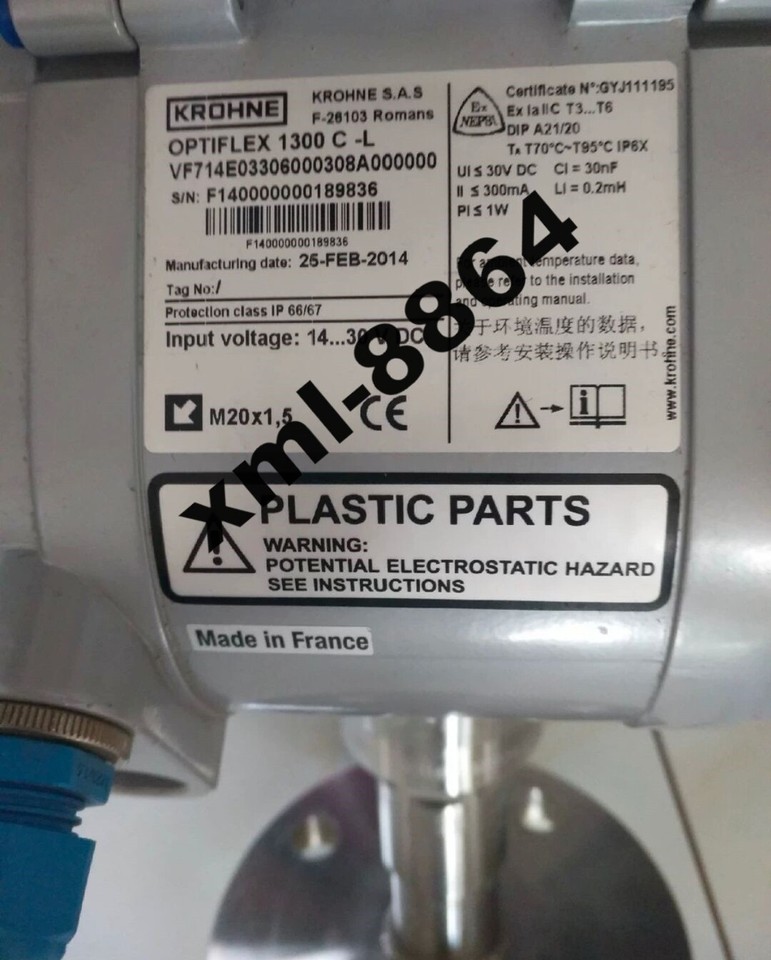 OPTIFLEX1300C-L KRONES GUIDED WAVE RADAR (TDR) LEVEL GAUGE | eBay