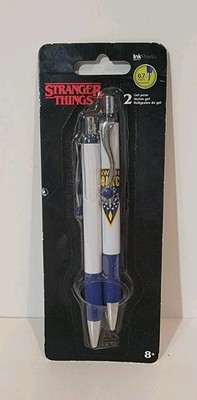 Stranger Things Black Gel Pen Hawkins Police Blue White | eBay