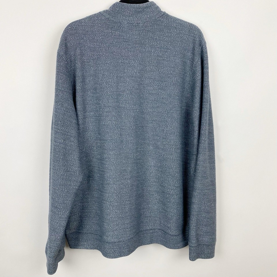 Marine Layer Pullover Henley Sweater Blue Gray Knit XL Mens | eBay