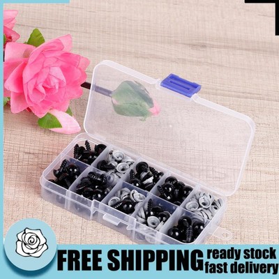 100pcs Safety Eyes Durable 6-12mm Dolls Craft Safety Eyes for Needle ...